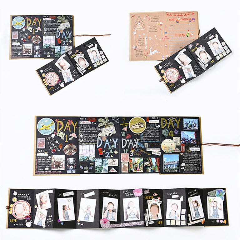 Accordion-Style Foldable 3D Scrapbook - | Sumflying Craft